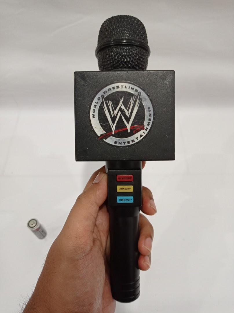 WWE SUPERSTAR ELECTRONIC TALKING MICROPHONE REY MYSTERIOU JOHN CENA ...