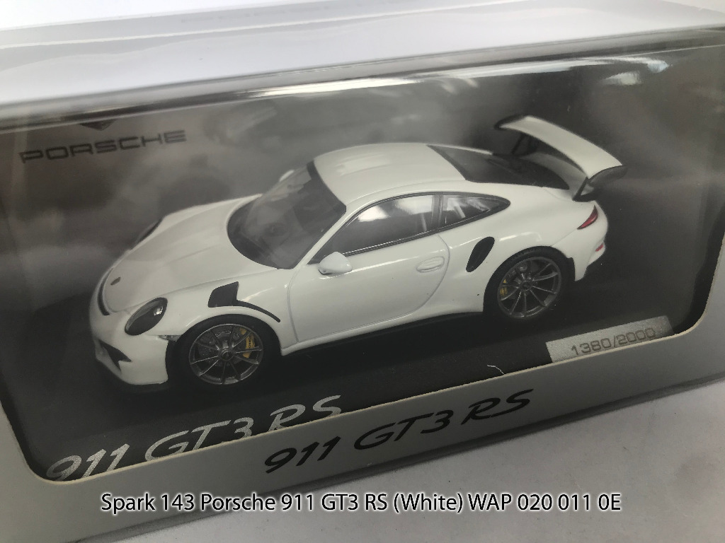 0499 Spark 1:43 Porsche 911 GT3 RS (White) WAP 020 011 0E, 興趣及遊戲, 玩具 ...