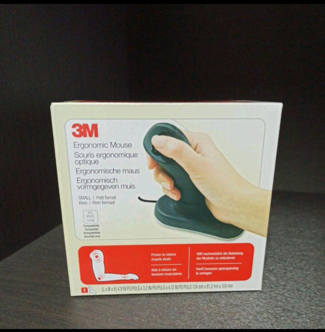 3M Wired Ergonomic Optical Mouse, Computers & Tech, Parts & Accessories ...