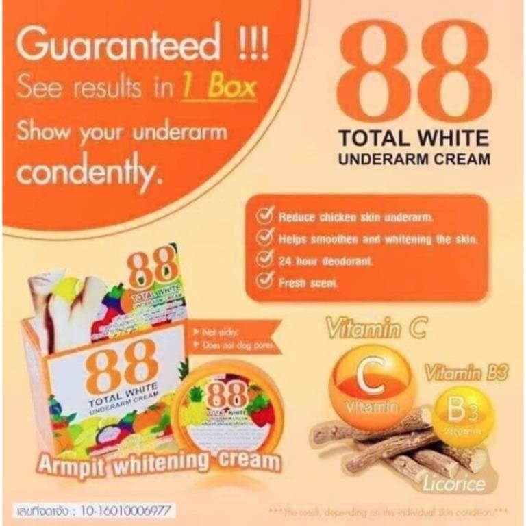 ORIGINAL 88 total white underarm whitening cream ONHAND, Beauty ...