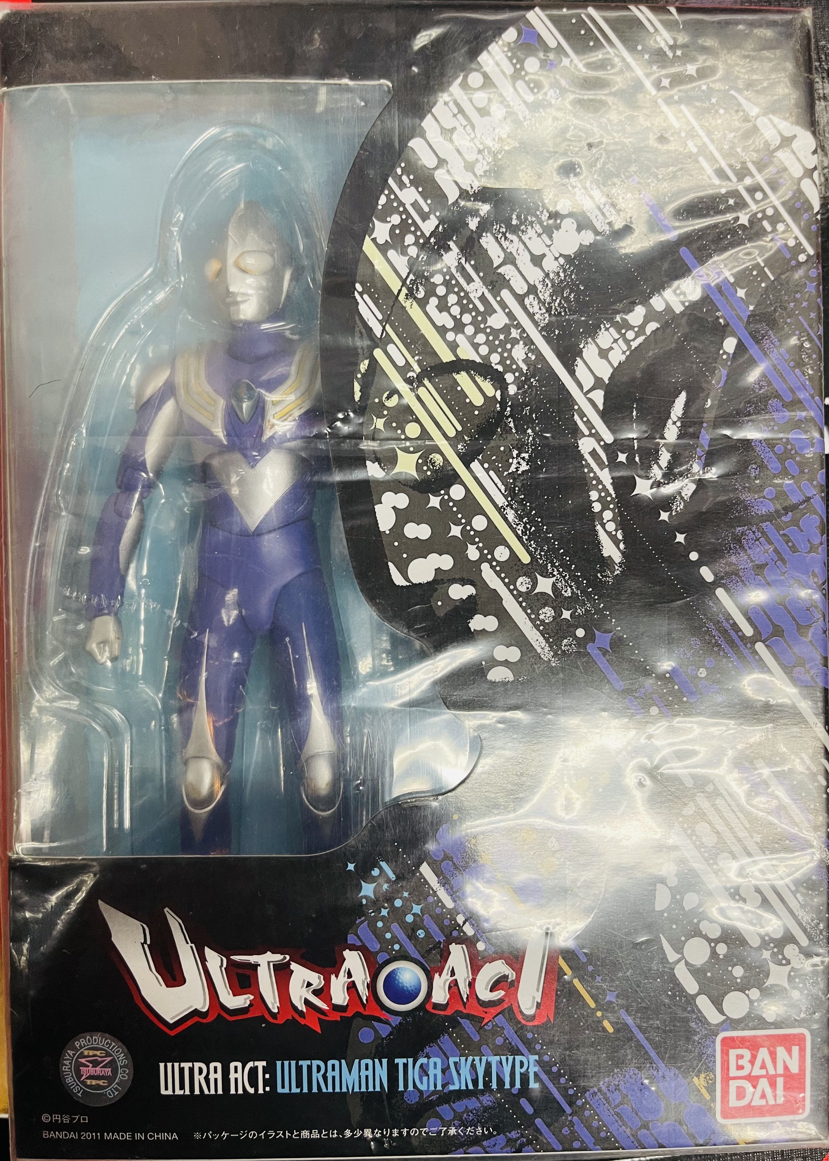 淸屋平讓 全新 行版 Bandai Ultra Act 咸蛋超人 迪加 Ultraman Tiga Skytype Blue Action Figure, 興趣及遊戲, 玩具 & 遊戲類 ...