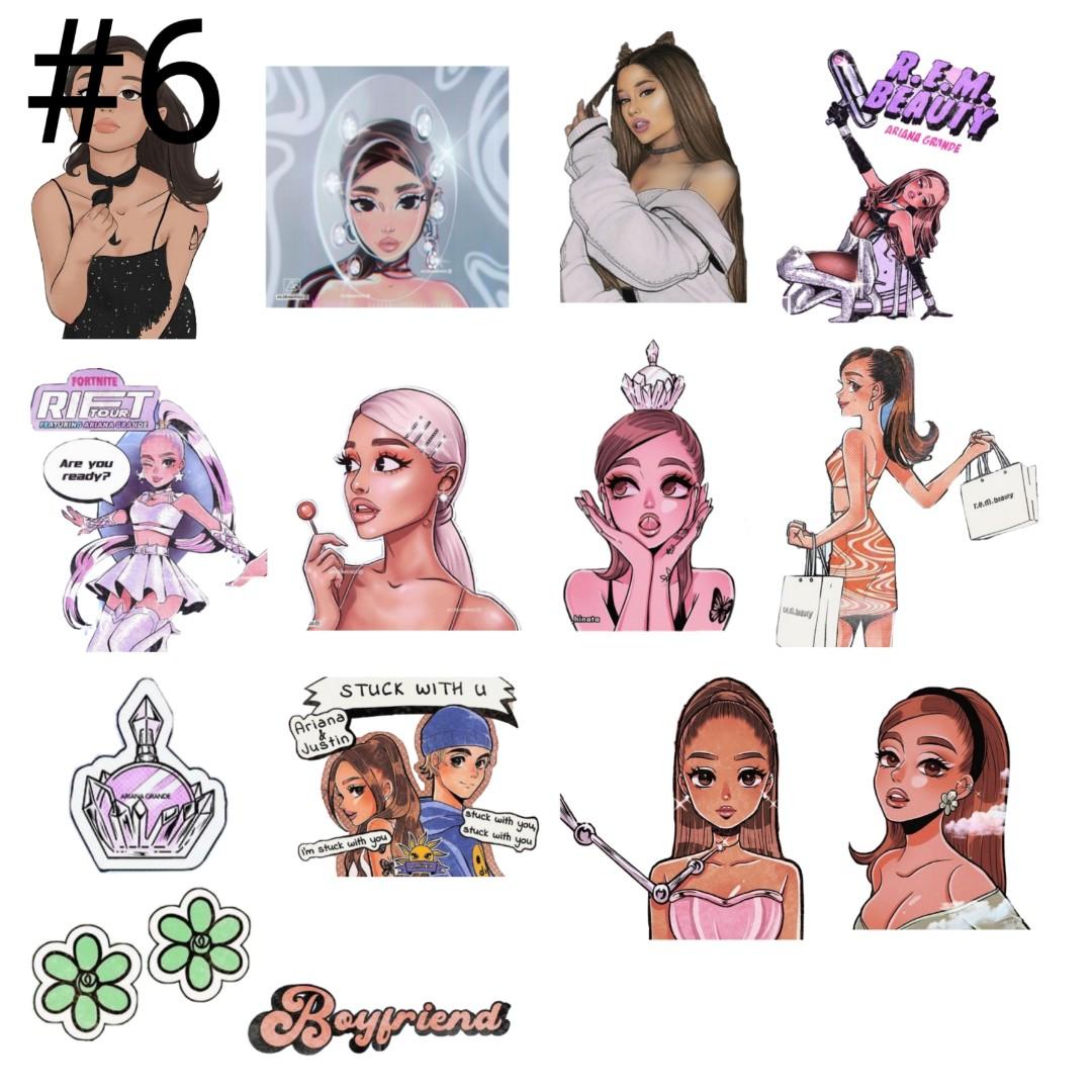 ☁️ Aesthetic glossy Ariana grande stickers (limited edition)30% off for ...
