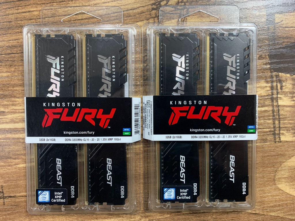 全新 Kingston FURY BEAST 金士頓 DDR4 3200 32GB(16GBx2) RGB 記憶體 (KF432C16BBAK2/16), 電腦＆科技, 桌上電腦 ...
