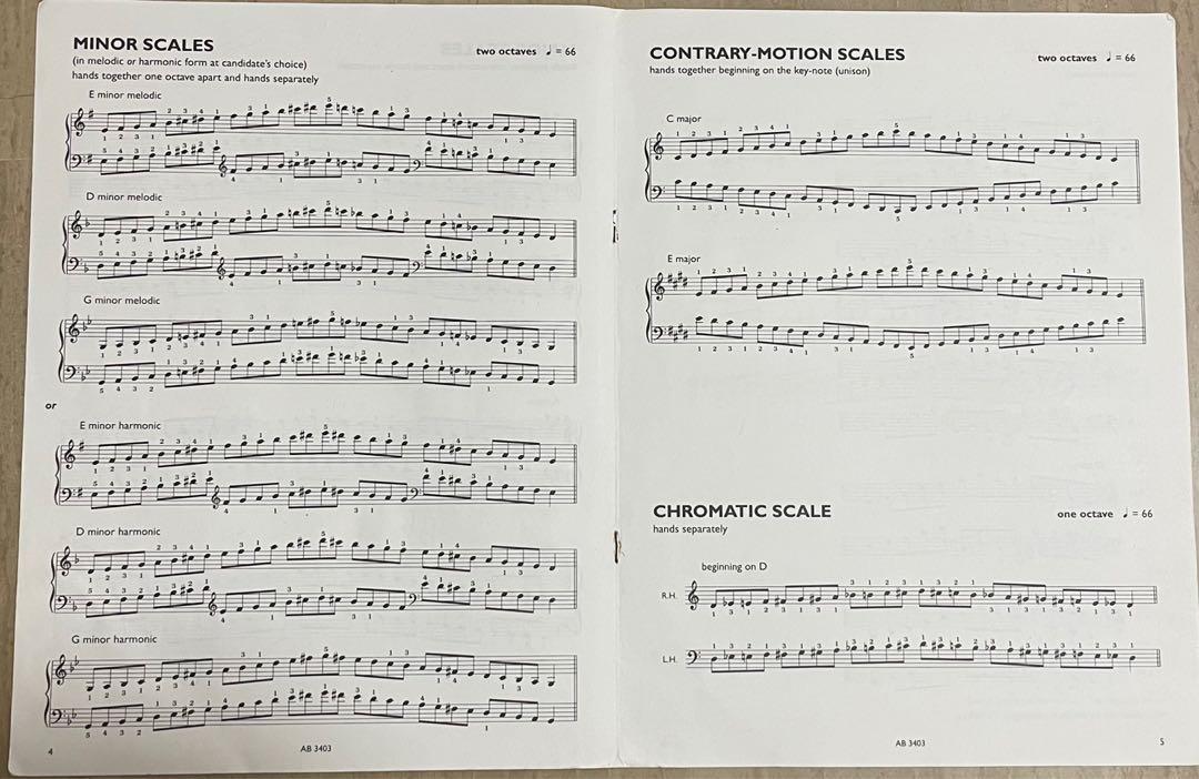 ABRSM Piano Grade 2 Scales, Arpeggios & Broken Chords, Hobbies & Toys ...