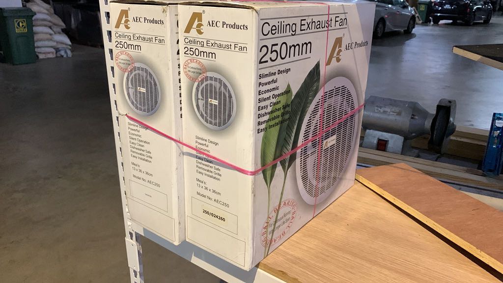 AEC Ceiling Exhaust Fan 250mm, TV & Home Appliances, Other Home ...