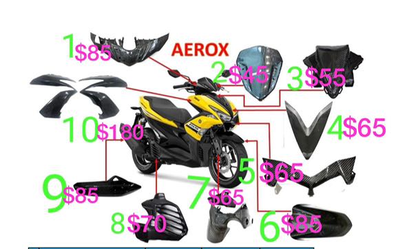 Aerox v1 / old aerox carbon kevlar harga mampu milik., Motorcycles ...