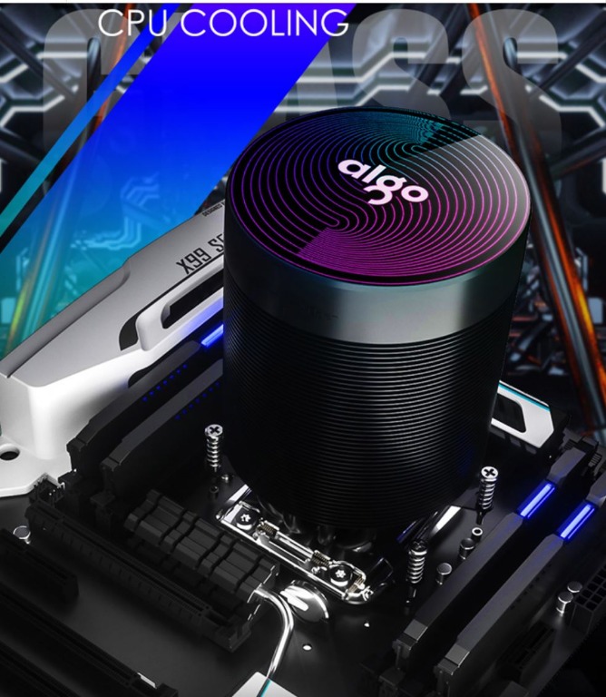 Aigo Shadow Max V5 CPU Air Cooler 5 Heat Pipes Radiator ARGB 4 Pin PWM ...