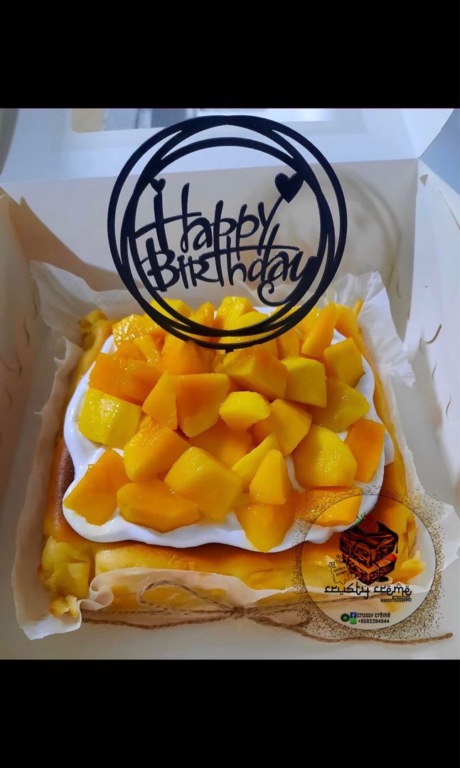 Mango Basque Burnt Cheesecake |homebased|halal|muslim owned|, Food ...