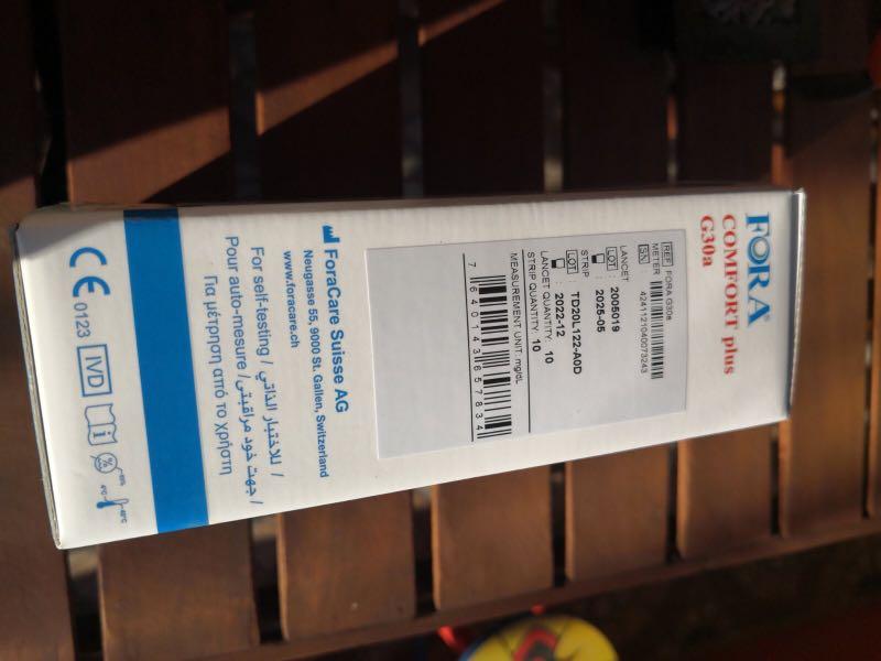 Blood Glucose Monitoring System - FORA Comfort aplue G30a, Health ...