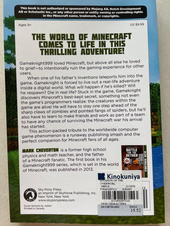 [BN] Minecraft Invasion of the Overworld, Hobbies & Toys, Books ...