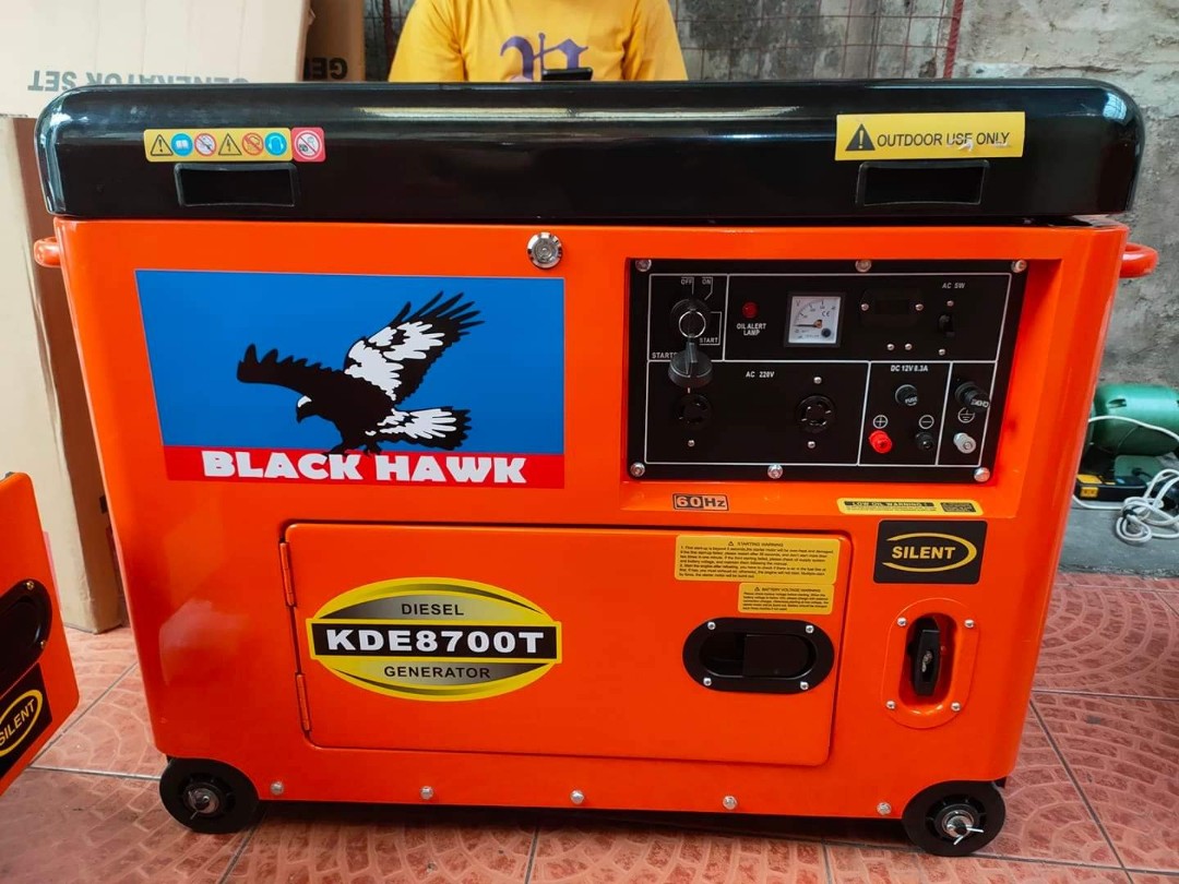 BRAND NEW BLACK HAWK DIESEL GENSET 7.5KVA SILENT TYPE KDE8700T ...