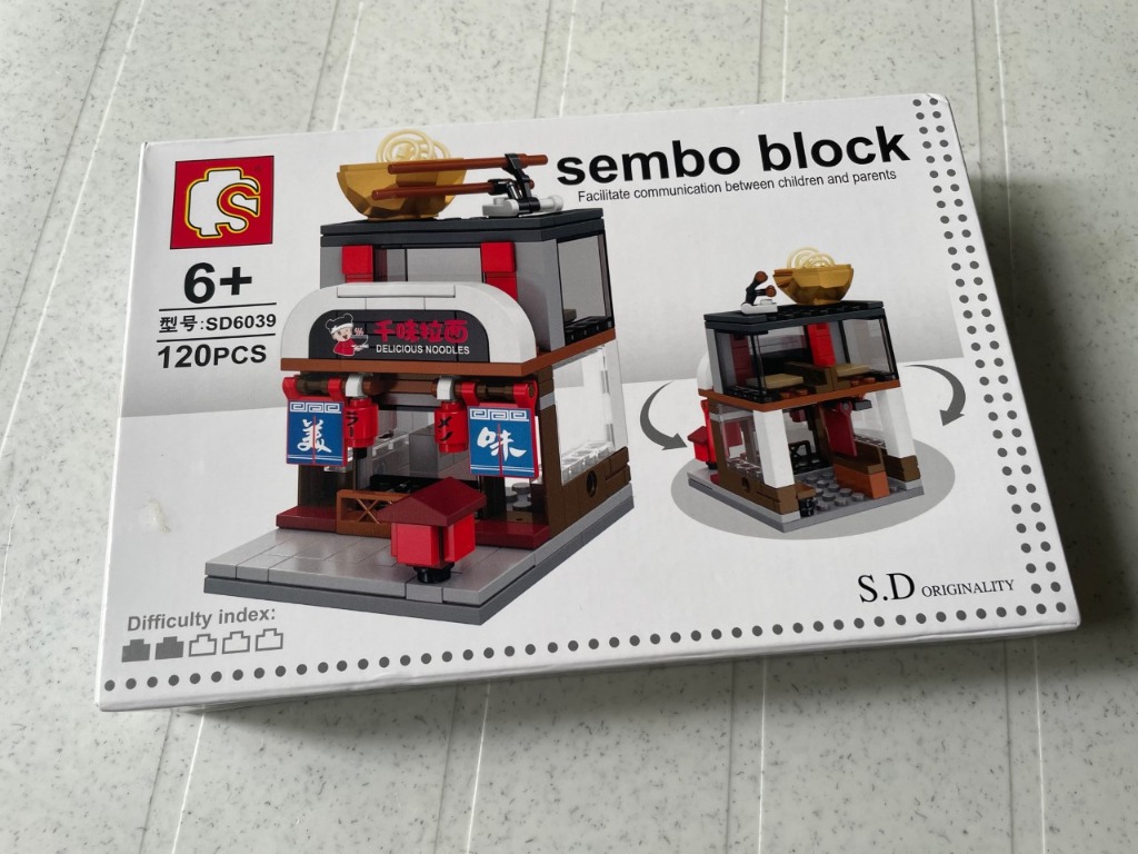 Brand New Sembo block LEGO for f&b restaurant KFC and Ajisen Ramen ...