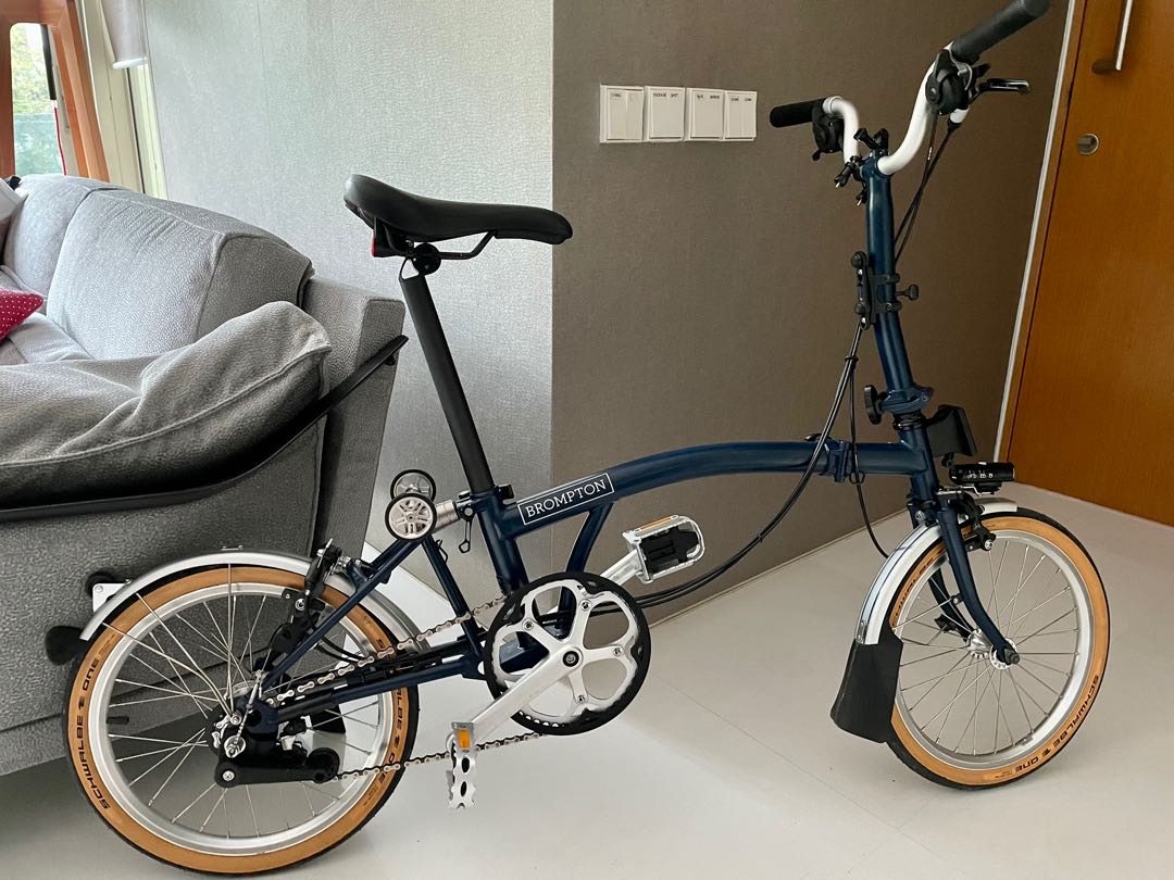 Brompton M6L Tempest Blue, Sports Equipment, Bicycles & Parts, Bicycles ...
