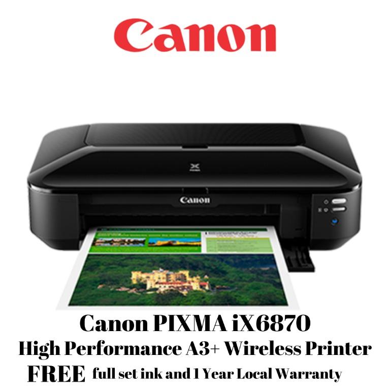 Canon PIXMA iX6870 A3+ Advanced Wireless Office Printer ix 6870 ...