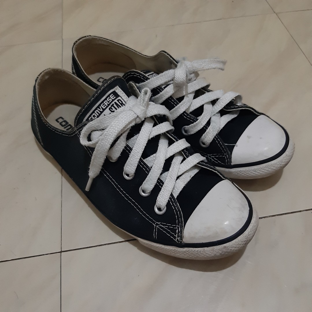 Classic Slim Black Chuck Taylor Converse, Women's Fashion, Footwear ...