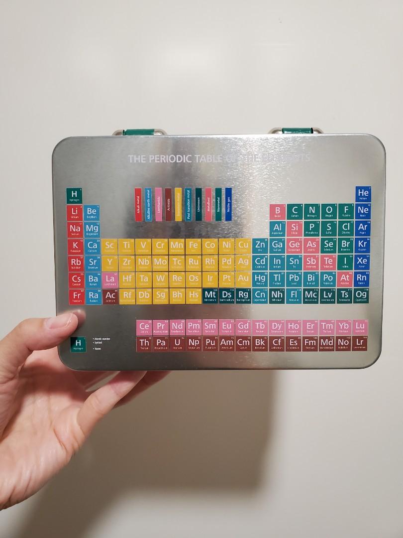 Copenhagen Flying Tiger Periodic Table Lunch Box 元素週期表鐵盒飯盒食物盒, 嘢食 & 嘢飲 ...