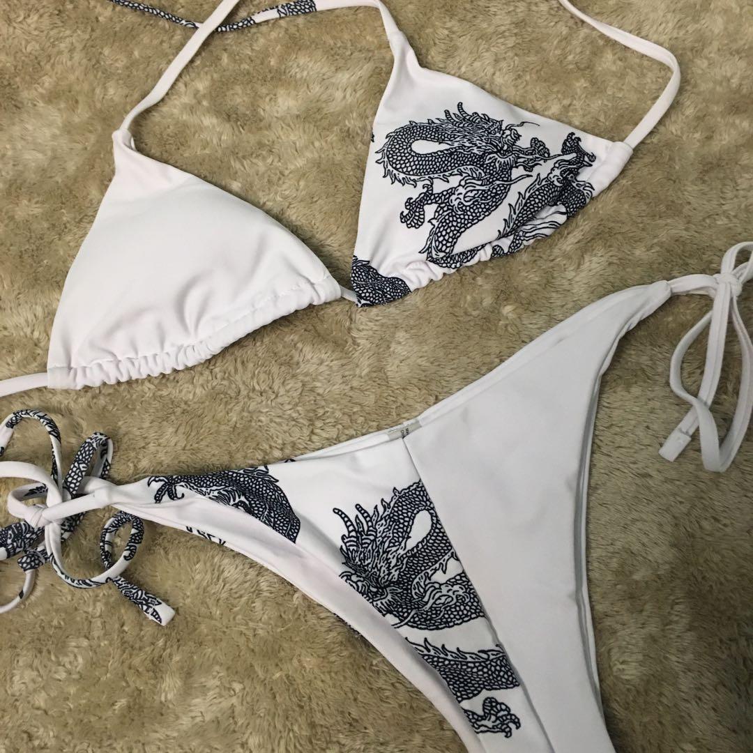 Dragon Two Piece String Bikini, Women's Fashion, Swimwear, Bikinis ...