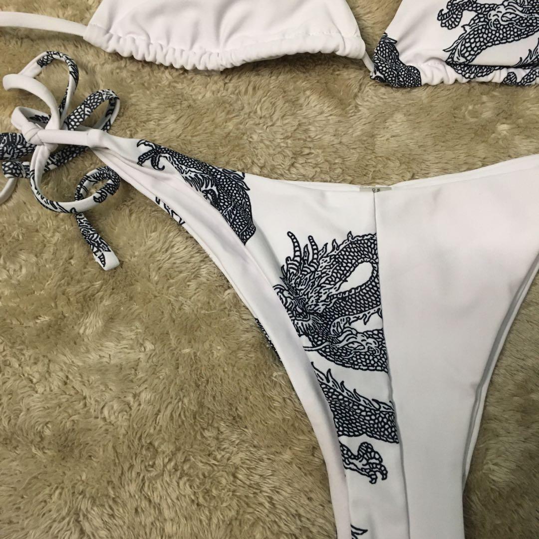 Dragon Two Piece String Bikini, Women's Fashion, Swimwear, Bikinis ...