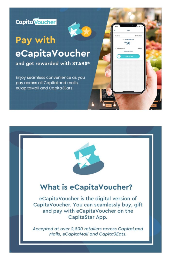 eCapita Vouchers/Capitaland e-vouchers, Tickets & Vouchers, Vouchers on ...