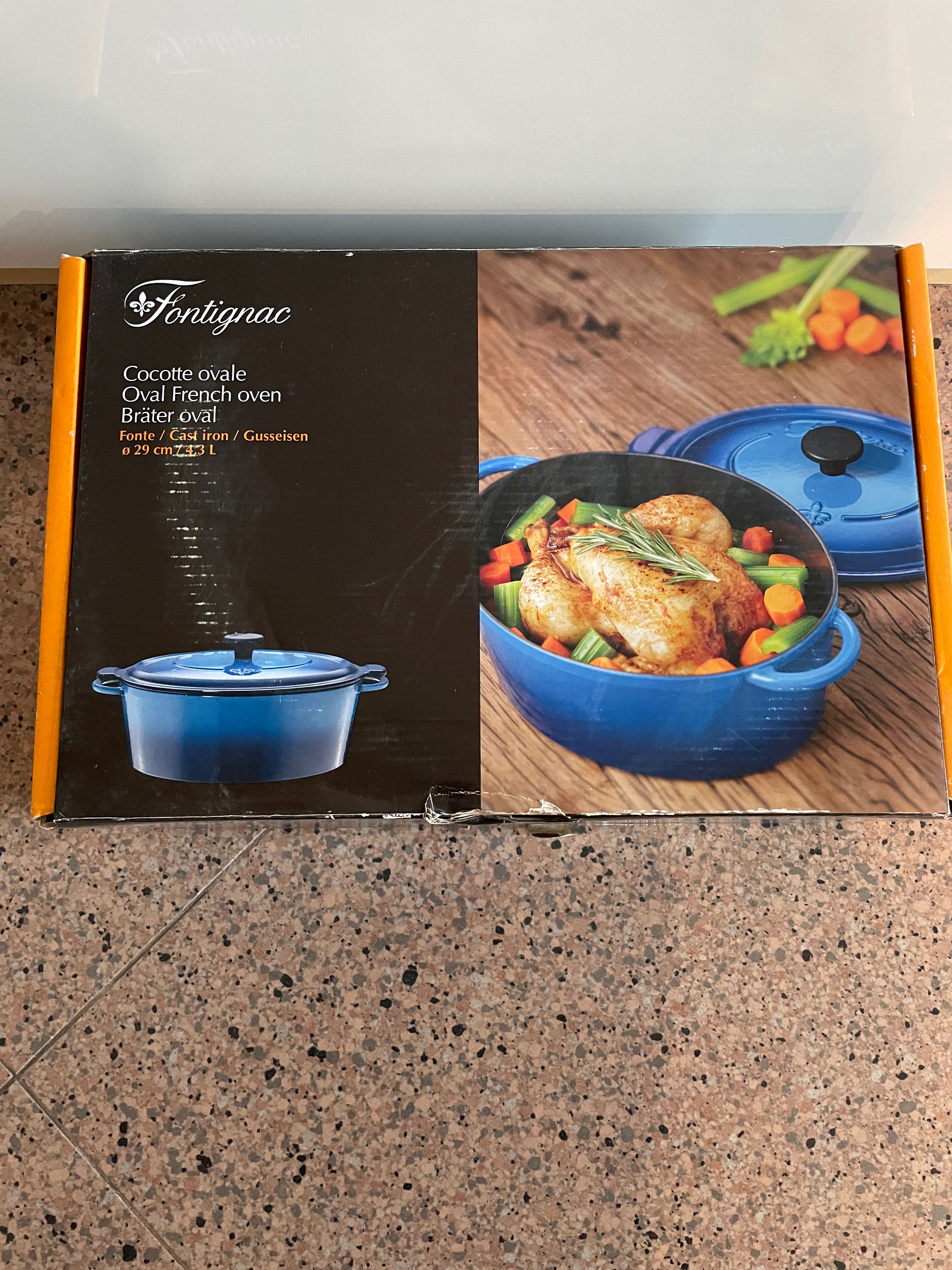 Fontignac Oval French oven cast iron, Furniture & Home Living ...