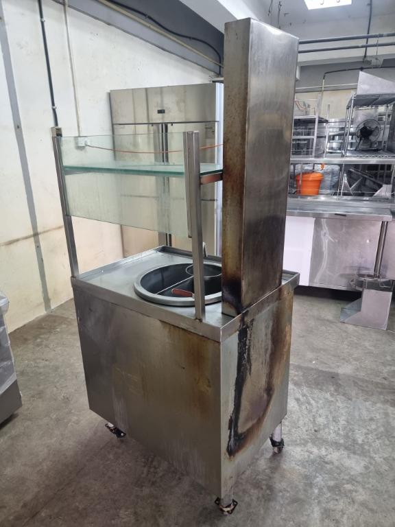 GAS NOODLE COUNTER DISPLAY STAINLESS STEEL USED, Furniture & Home ...