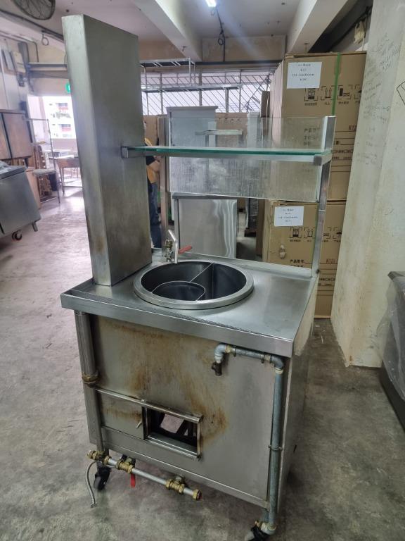 GAS NOODLE COUNTER DISPLAY STAINLESS STEEL USED, Furniture & Home ...