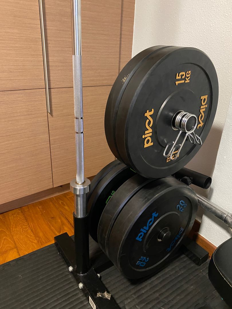 Good condition barbell, Pivot bumper plates & more, Sports Equipment ...