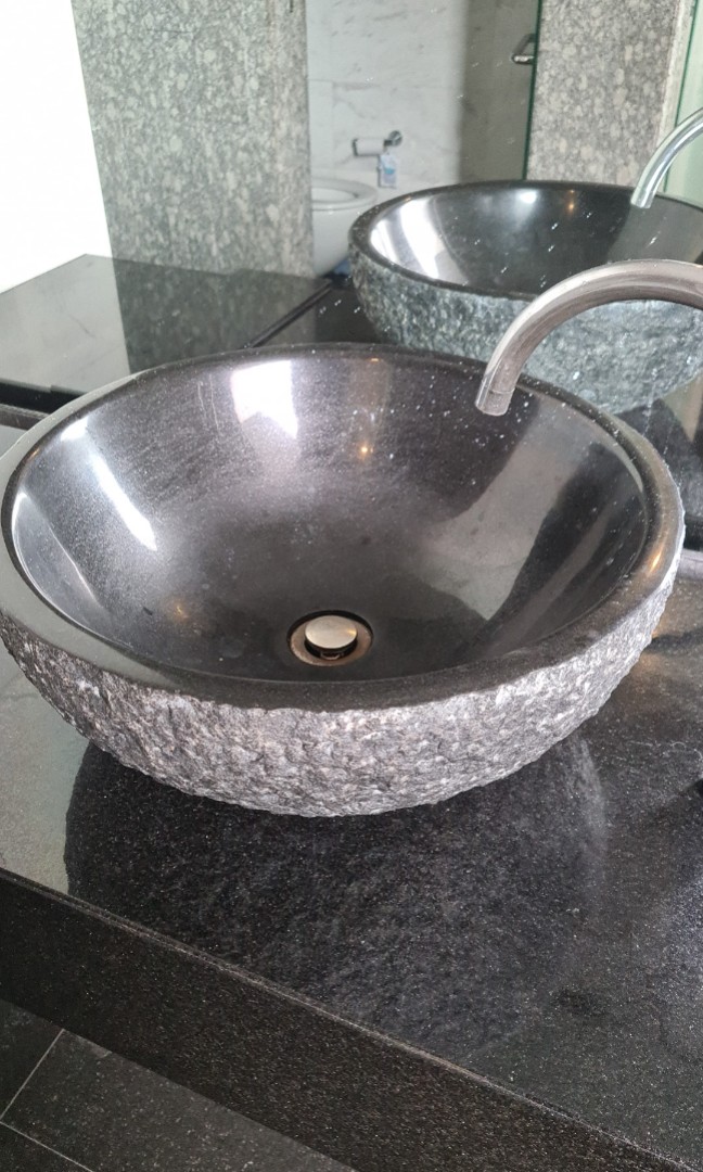Grey Granite Countertop Basin, Furniture & Home Living, Bathroom ...