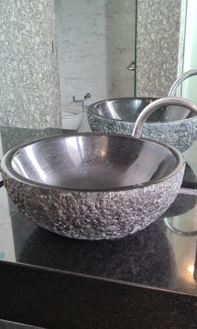 Grey Granite Countertop Basin, Furniture & Home Living, Bathroom ...