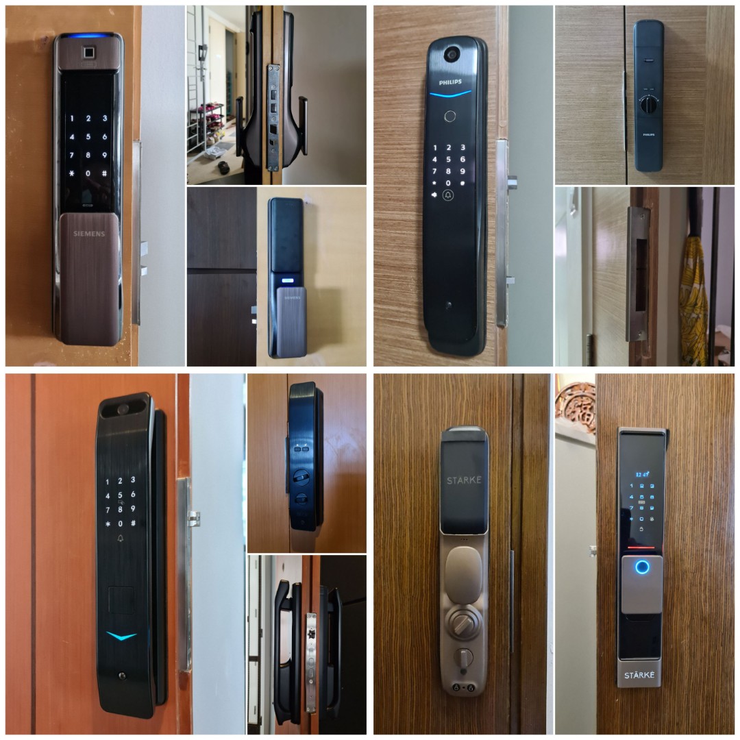 Installation of digital lock, Furniture & Home Living, Security & Locks ...