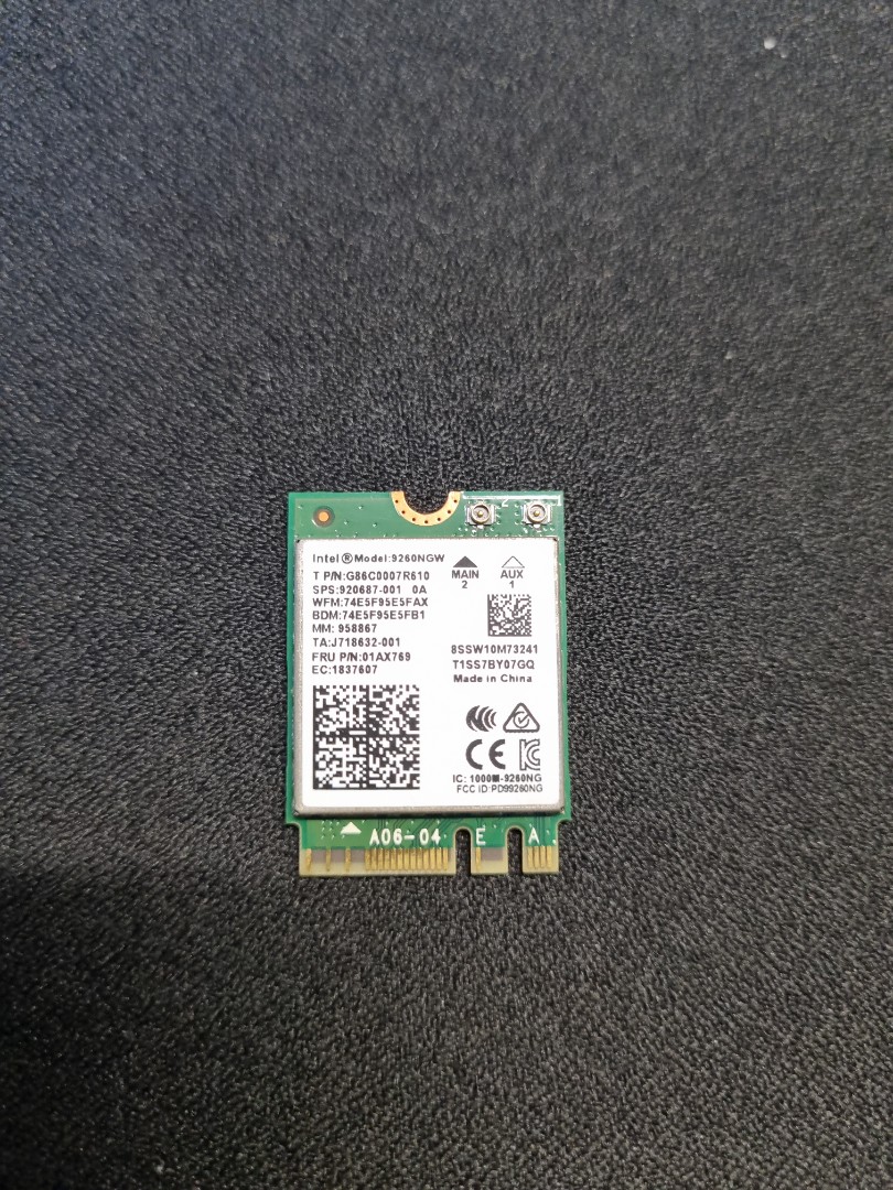 Intel Wireless-AC 9260 WiFi Card, Computers & Tech, Parts & Accessories ...
