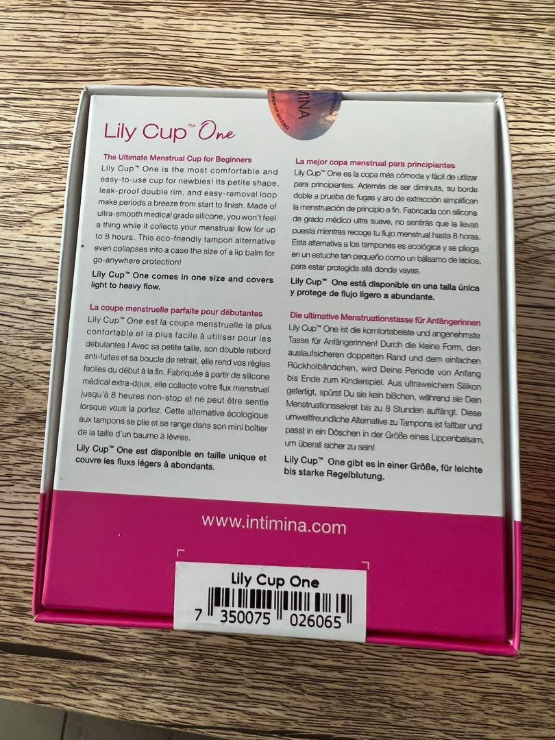 Intimina Menstrual Cup Lily Cup One, Health & Nutrition, Health ...