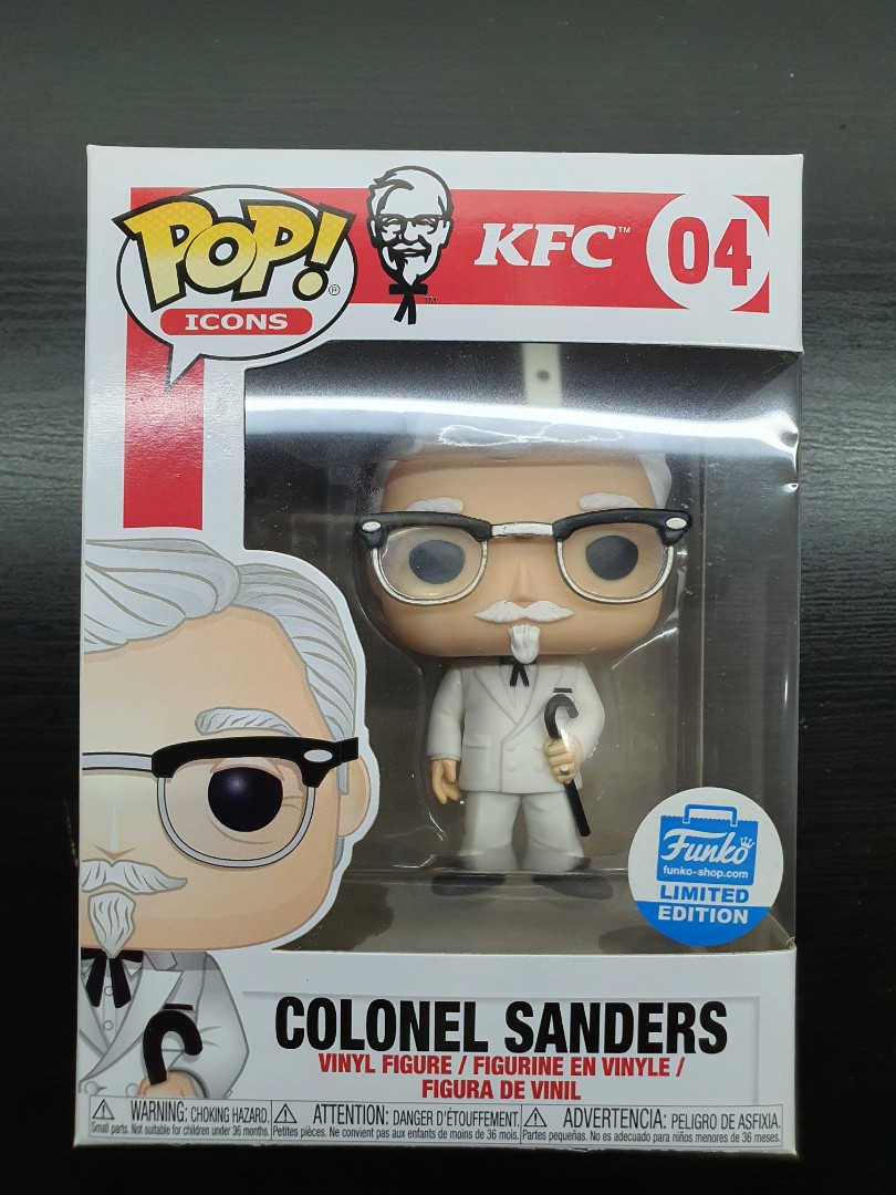 KFC - Colonel Sanders with Cane Pop! Vinyl Figure (Funko Exclusive ...