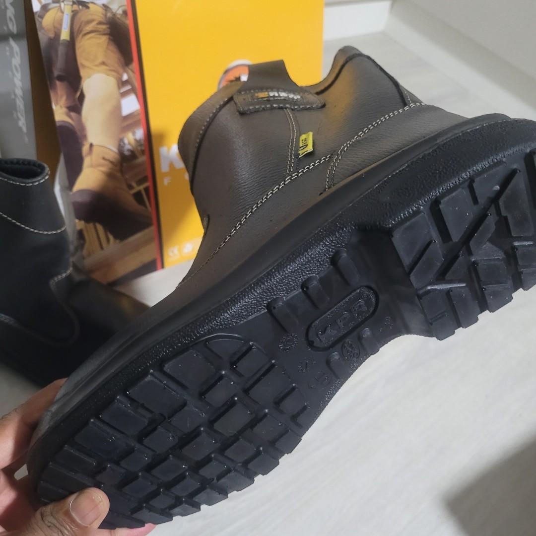KING POWER SAFETY SHOE HIGH CUT KPR-L805B( BLACK ) Steel Toe Boots, Men ...