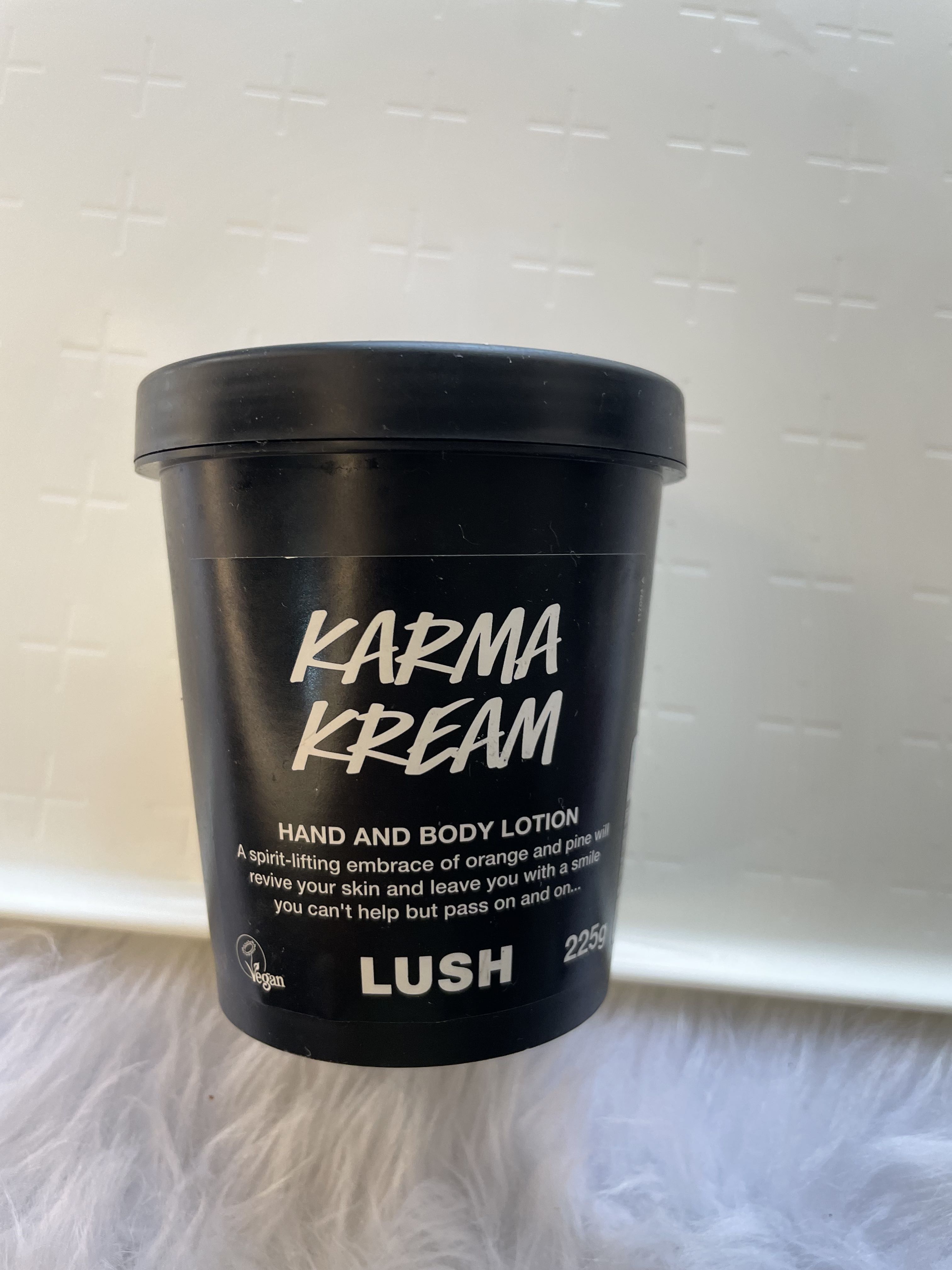 LUSH Karma Kream Hand And Body Lotion, Beauty & Personal Care, Bath & Body, Body Care on Carousell
