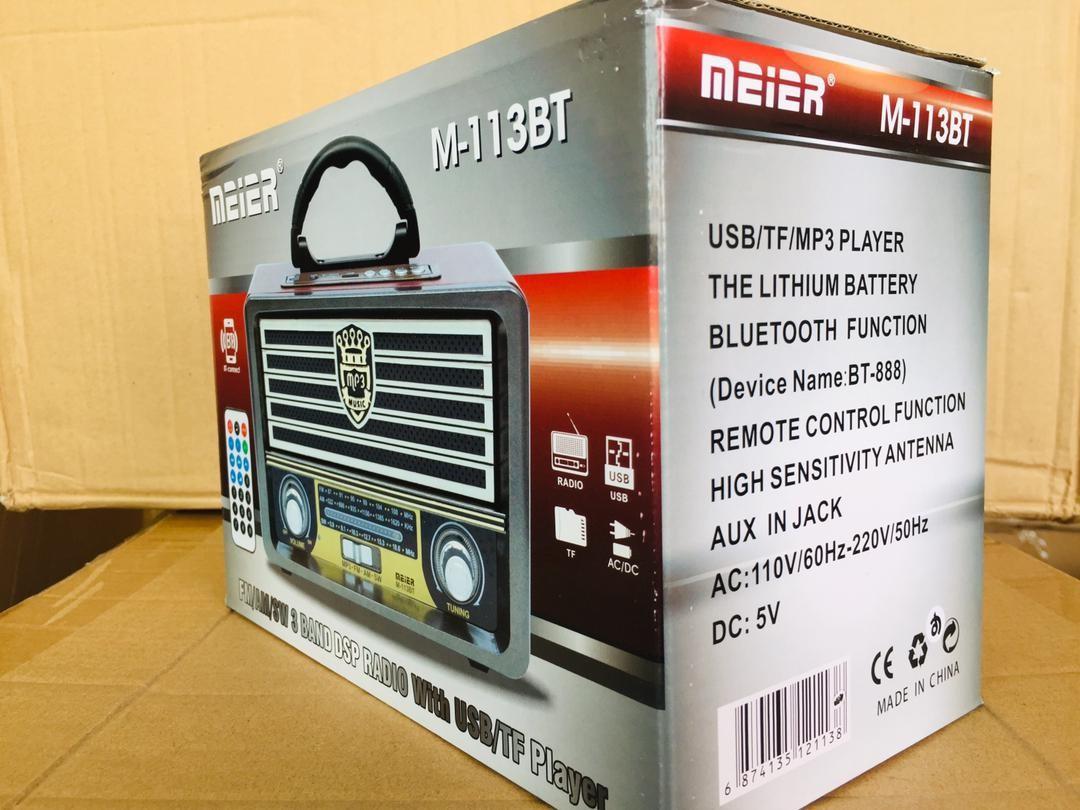 M-113BT MEIER CLASSIC PORTABLE RECHARGEABLE RADIO, Hobbies & Toys, Music & Media, Music ...