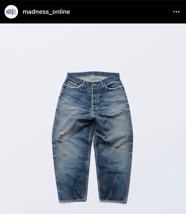 MADNESS 21FW RIPPED DENIM PANTS mdns wtaps nbhd dcdt wind and sea goopi goopimade , 男裝, 褲＆半截裙 ...