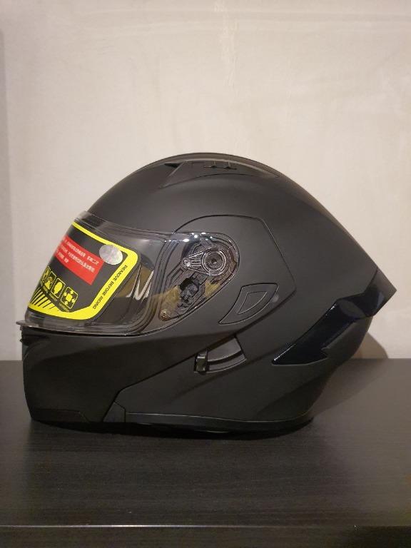 Matte Black Modular / Full Face Flip up Motorcycle Helmet, Motorcycles ...