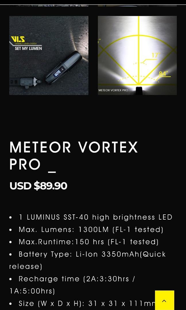Moon Vortex Pro 1300 Lumen USB Front Light, Sports Equipment, Bicycles ...