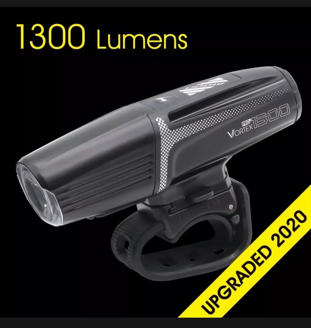 Moon Vortex Pro 1300 Lumen USB Front Light, Sports Equipment, Bicycles ...