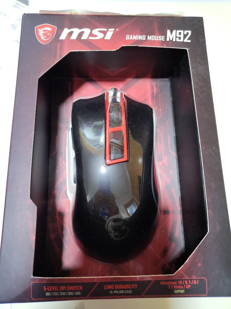 MSI Gaming Mouse M92, 電腦 ＆ 平板電腦, 電腦周邊產品, 電腦滑鼠及相關產品 - Carousell