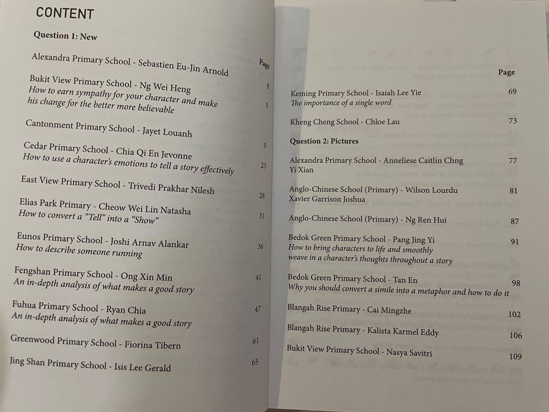 National English Writing Compo - The best of p5 & p6 compo, Hobbies ...