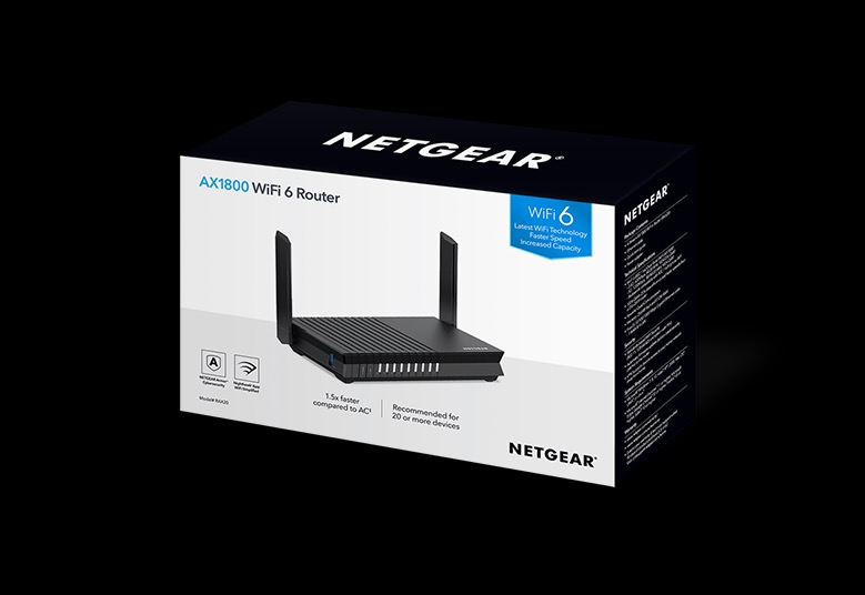 NETGEAR Nighthawk AX1800 5PT 4-Stream WiFi 6 AX Router - RAX20 ...