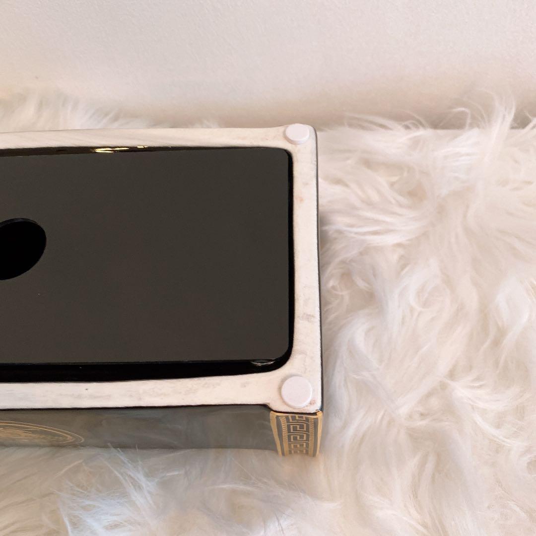 [NEW INSTOCK] PLATINUM WITH STOPPERS Black Gold Medusa Versace Tissue ...