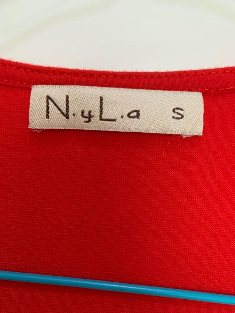 NYLA Red Dress, Fesyen Wanita, Pakaian Wanita, Gaun & Rok di Carousell