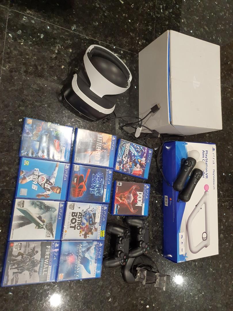 Playstation ps4 slim VR aim controller full set, Video Gaming, Video ...