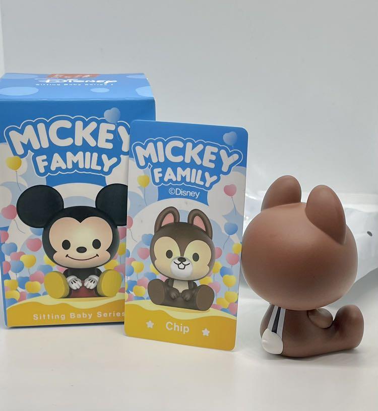 Pop Mart x Disney Mickey Family Series Popmart 廸士尼 米奇坐坐家族系列 - Chip 鋼牙 ...