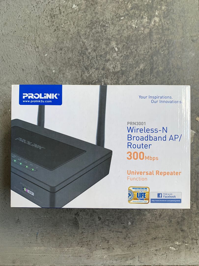 Prolink Wireless-N Broadband AP/Router, Computers & Tech, Parts ...