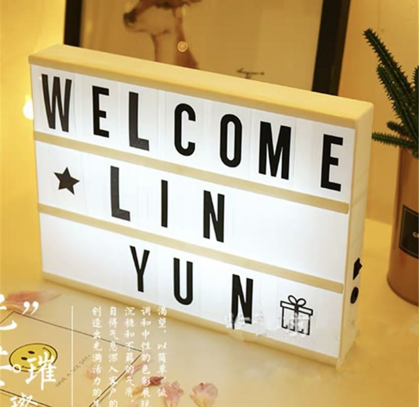 Proposal LED message light box, Hobbies & Toys, Stationery & Craft ...