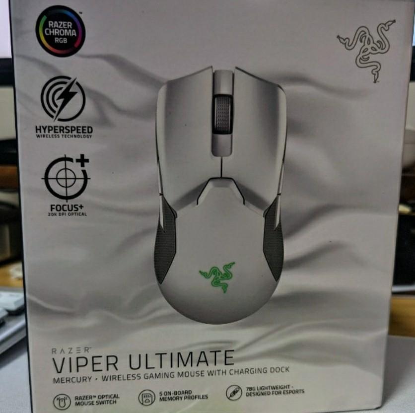 Razer viper ultimate (white), Computers & Tech, Parts & Accessories ...